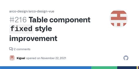 Table Component Fixed Style Improvement Issue 216 Arco Design Arco Design Vue GitHub