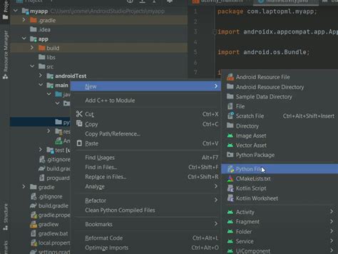 Android Studio Chaquopy Python It It