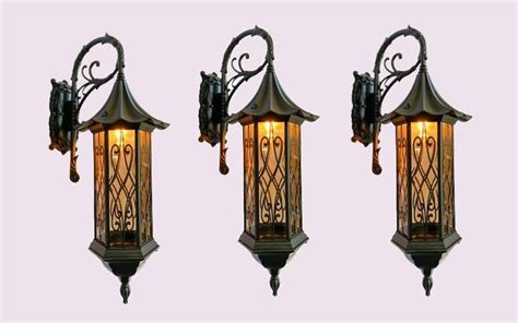 لامپ فانوسی چراغ آویز سقفی دیواری مناسب حیاط پارک آراد برندینگ