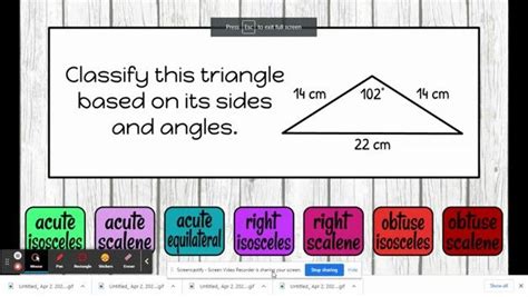 Classifying Triangles Game Digital Activity Triangle Game Digital