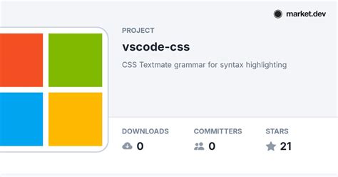 Vscode Css Ecosystem Directory Market Dev
