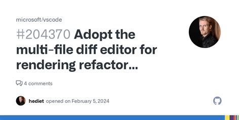 Adopt The Multi File Diff Editor For Rendering Refactor Previews
