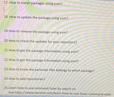 Solved How To Install Packages Using Yum How To Chegg