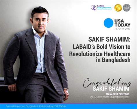 Labaids Sakif Shamim Featured In Usa Today A Historic Milestone For