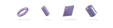 토러스 실린더 마름모 및 튜브가 있는 기하학적 도형 3d 렌더링 구성 0명에 대한 스톡 사진 및 기타 이미지 0명 3차원