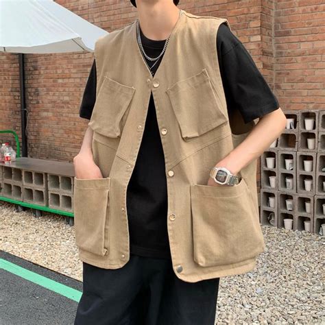 เสื้อกั๊กเดินป่า แคมปปิ้ง เสื้อไปแคมป์ Camping เสื้อกั๊กวินเทจ เสื้อกั๊กแคมป์กระเป๋าน้อยๆ