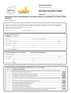 Fillable Online SECTION QUERY FORM Fax Email Print PdfFiller