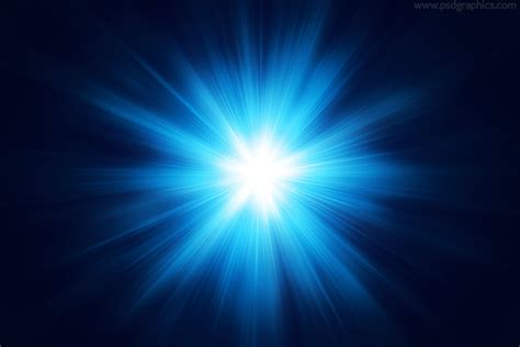 Blue Light Flare Background Moon Subjects Blue Light Effect