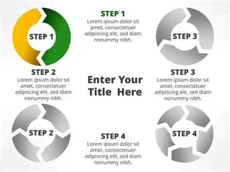 circular data structure powerpoint diagram slides circular data