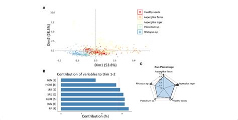 A Principal Component Analysis Pca Of Healthy Peanut Seeds And A Principal Component Analysis Pca Of Healthy Peanut Seeds And