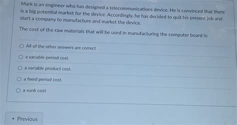 Solved Mark is an engineer who has designed a | Chegg.com