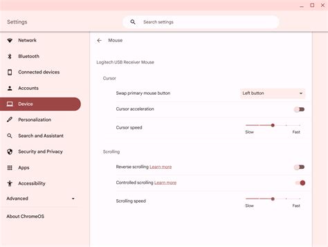 You Can Now Disable Both Mouse Acceleration And Scroll Acceleration R Chromeos