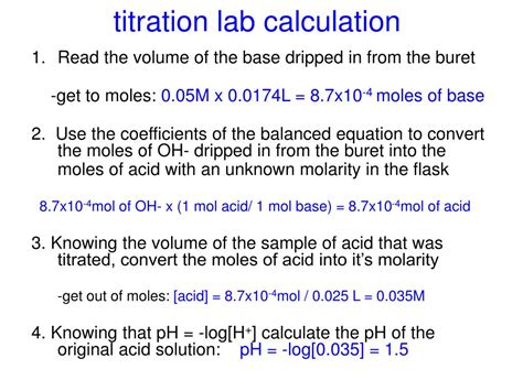 PPT Titration PowerPoint Presentation Free Download ID 1803131