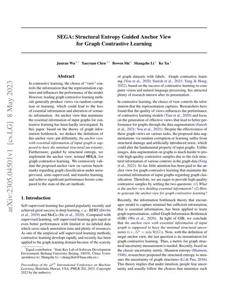 pdf sega structural entropy guided anchor view for graph contrastive