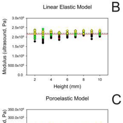 Variation Of The Elastic Modulus As A Function Of Agarose Gel Height