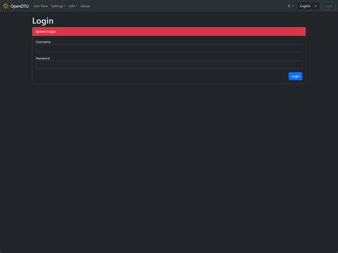 Login Opendtu Onbattery Documentation