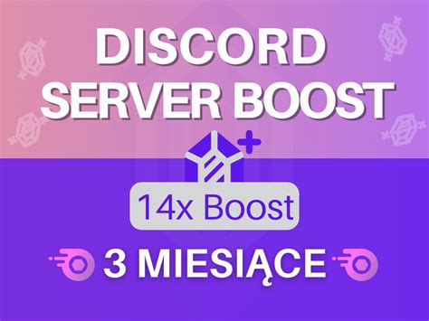 Discord Nitro 14x Server Boosting 3 MiesiĄce Boost 16909879640