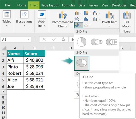 excel apply chart template