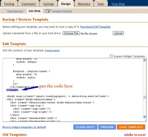 Change Mouse Cursor Of Your Blogger Blog To Animated Cursors Tricks TV