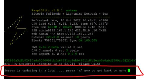Node Status Stuck At 100 Progress Not Moving To Menu Screen Info