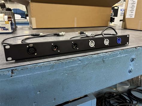 Dj Audio Custom Speakon Xlr Powercon I O Rack Panel 1u Reverb
