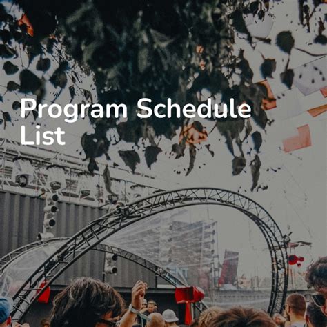 Free Program List Template To Edit Online