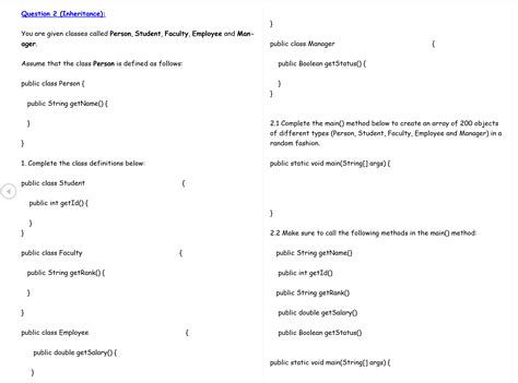 Solved Public Boolean Equalsobject Other Question 1