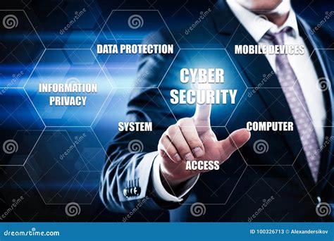 Cyber Security Data Protection Business Technology Privacy Concept Stock Image Image Of