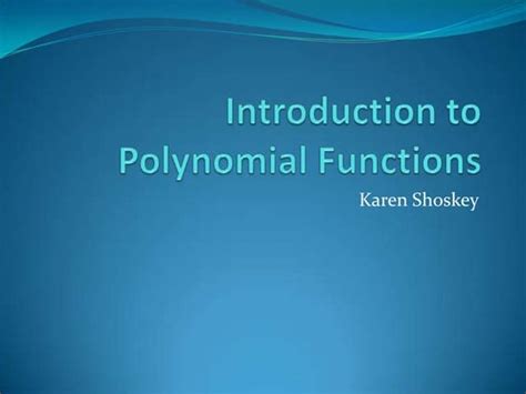 Polynomials Of Class 10th Pptx