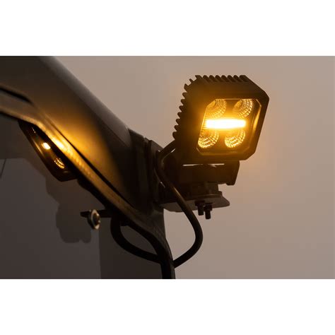 Rough Country Black Series Led Light Pair 2″ Flood Swivel Mount