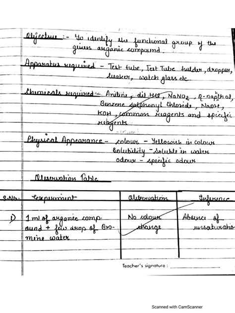 Experiment 6 Organic Functional Group Tests Pdf