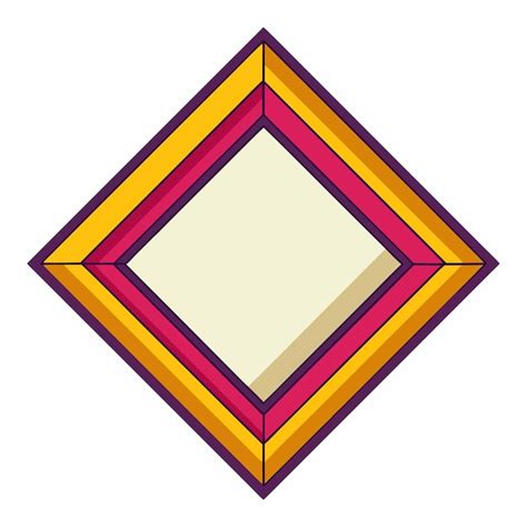 A Colorful Triangle With A Pink Border And A Yellow Border Premium AI Generated Vector