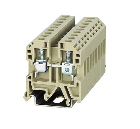 Sak4mm Din Rail Feed Through Screw Cage Clamp Terminal Block Weidmuller And Din Rail Connector