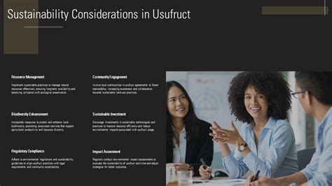 Sustainability Considerations In Usufruct Ppt Example St Ai Ss Ppt Sample