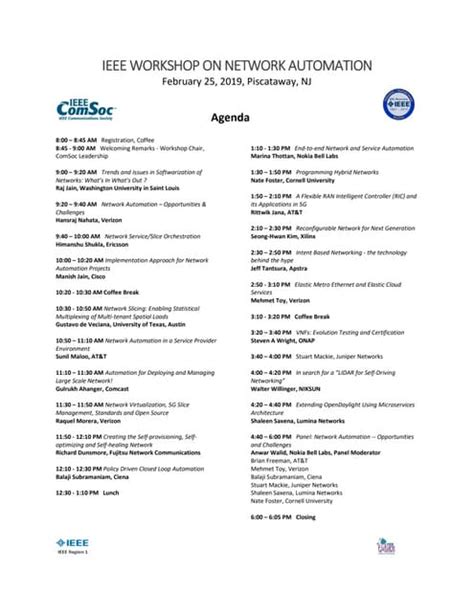 ieee workshop on network automation feb 25 agenda pdf