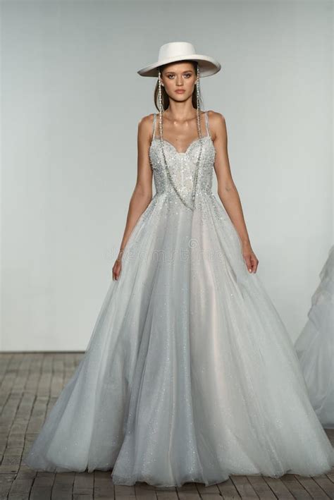 A Model Walks The Runway During The Hayley Paige Fall 2020 Bridal