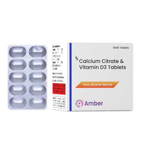 Calcium Citrate Vitamin D3 Tablets At Rs 250box Calcium Citrate And
