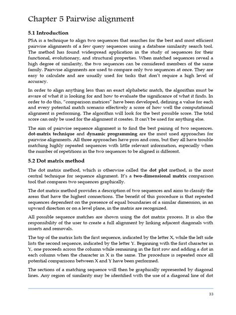 Chapter 5 Pairwise Alignment Pdf Sequence Alignment Mathematical