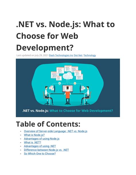 PPT - .NET vs. Node.js: What to Choose for Web Development PowerPoint ...
