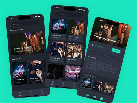 event mobile app ui design by uixdesignacademy on dribbble