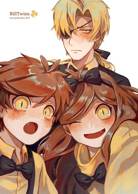 BillTwins Gravitvfj U Eden Gravityfalls Eden Bill Cipher Reverse Pines