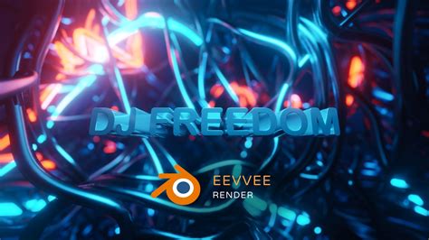 artstation neon 3d vj loop lights animation template for blender