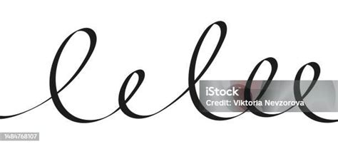 스우시 스와시 밑줄 스트로크 세트 추상적인 물결 모양의 가는 선 물결선 요소 벡터 격리 그림 개념에 대한 스톡 벡터 아트 및 기타 이미지 Istock