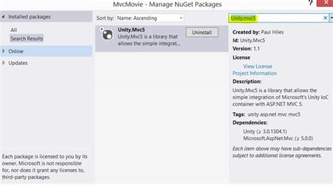 Resolving Dependencies In ASP NET MVC 5 Using Unity Container