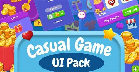 Casual Game Ui Pack 2 2d 图标 Unity Asset Store
