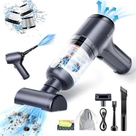 Ax2v Mini Vacuum Keyboard Cleaner And Compressed Air Duster And Bug Vacuum Catcher Car