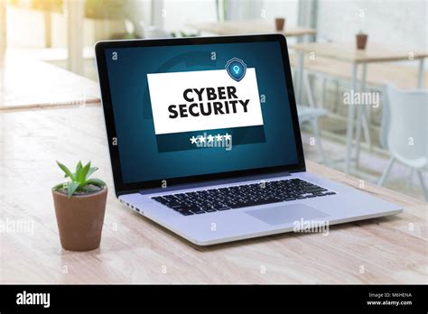 Cyber Security Business Technologyfirewall Antivirus Alert Protection Security And Cyber Stock
