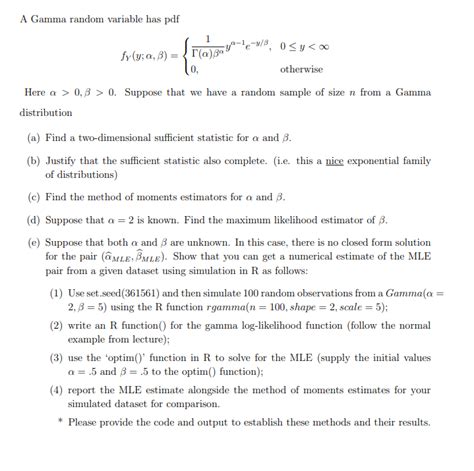 solved a gamma random variable has pdf yº 3 b 0 0 8 0