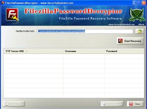 how to recover lost filezilla ftp client passwords
