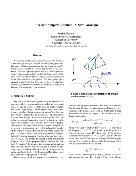 Pdf Bivariate Simplex B Splines A New Paradigm